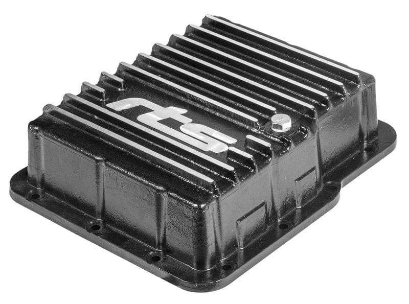 RTS Transmission Pan, Deep, Aluminium, Finned Black Powdercoat, GM, Po ...
